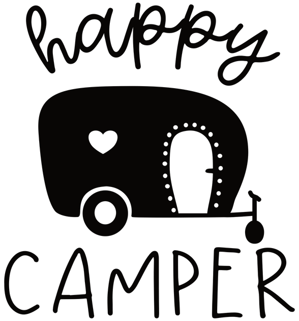 Outdoor Living (Happy camper heart) DTF (direct-to-film) Transfer ...