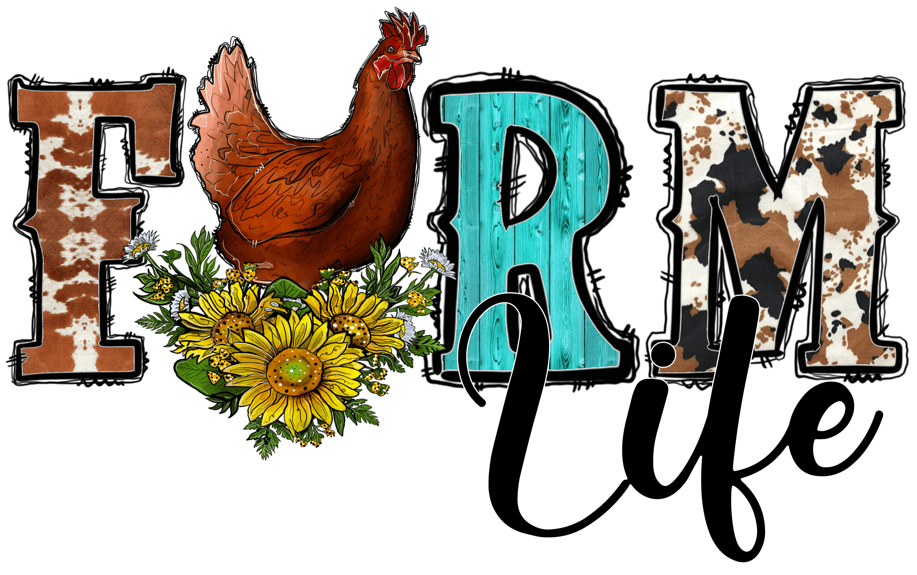 Rustic (Farm Life) DTF (direct-to-film) Transfer – Twisted Image Transfers