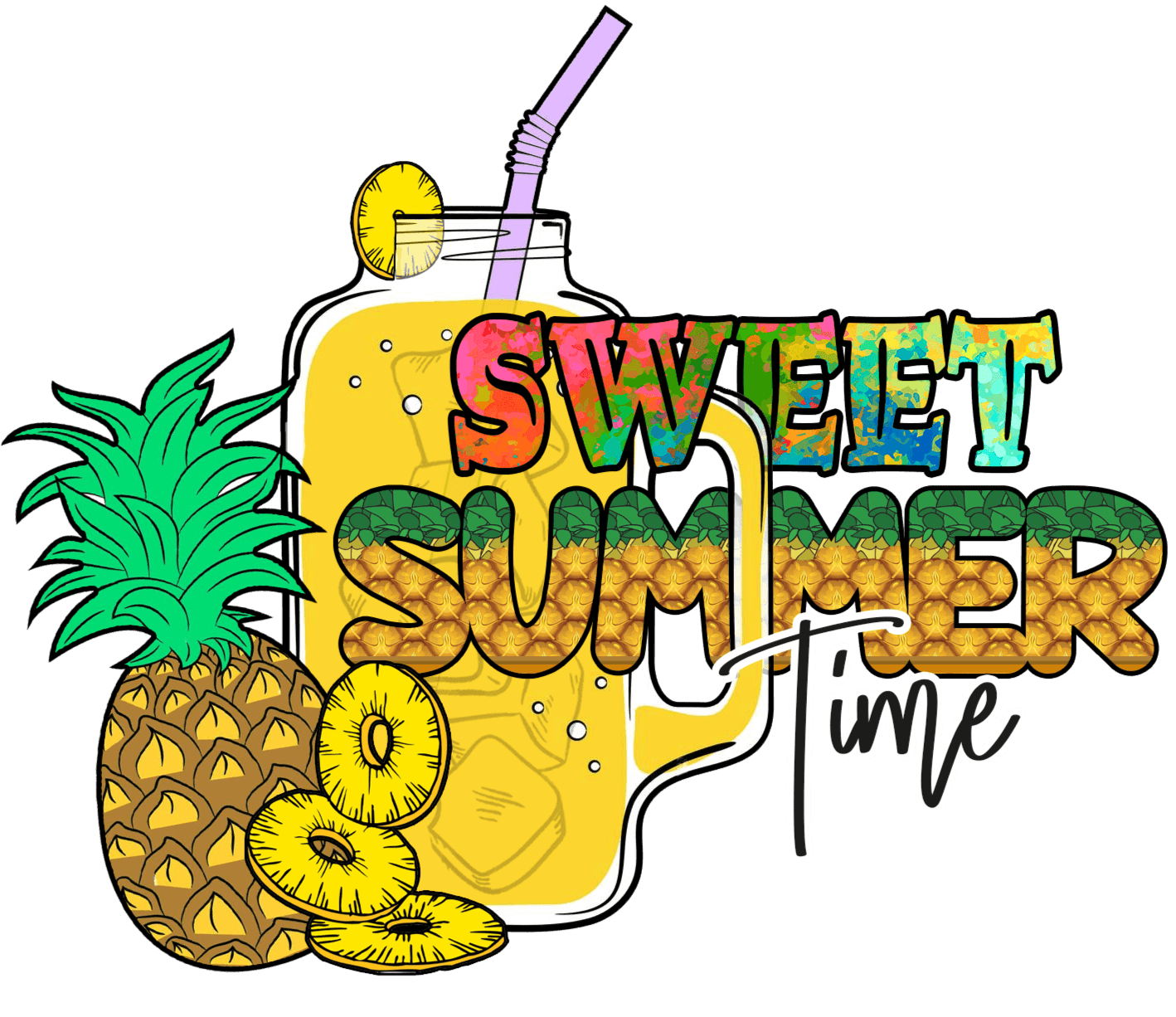 Sweet Summer DTF (direct-to-film) Transfer – Twisted Image Transfers