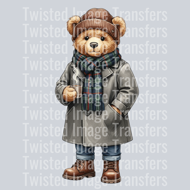 Teddy Bear in Beanie – Twisted Image Transfers