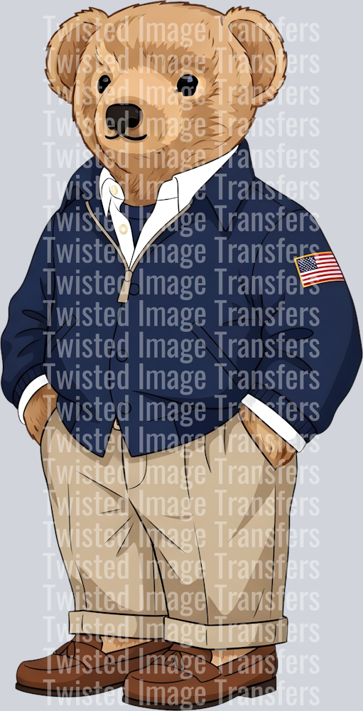 USA Teddy Bear – Twisted Image Transfers