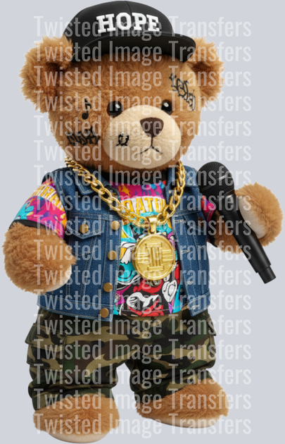 Gangster Teddy Bear – Twisted Image Transfers
