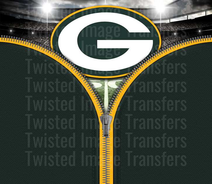 Packers Zipper 20 oz Skinny Straight Tumbler Wrap – Twisted Image Transfers