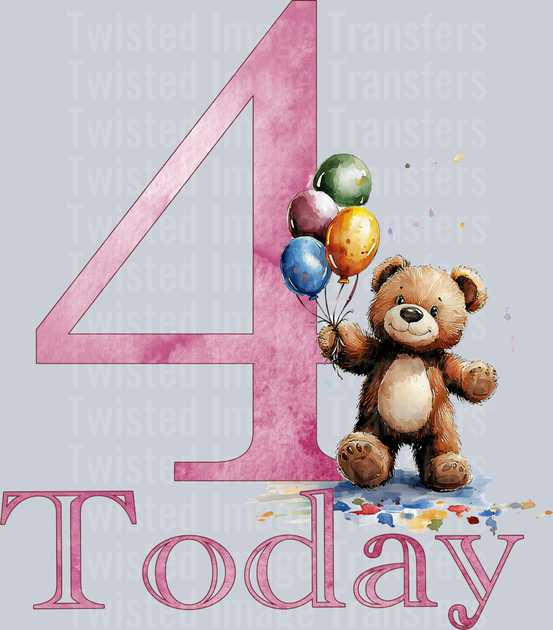 Four Today Transparent Bg DTF (direct-to-film) Transfer – Twisted Image ...