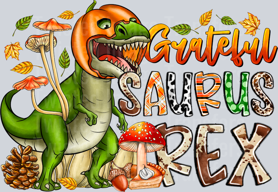 Grateful Saurus Rex DTF (direct-to-film) Transfer – Twisted Image Transfers