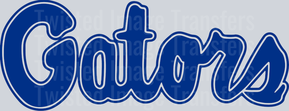 Gators In Blue Font DTF (direct-to-film) Transfers – Twisted Image ...