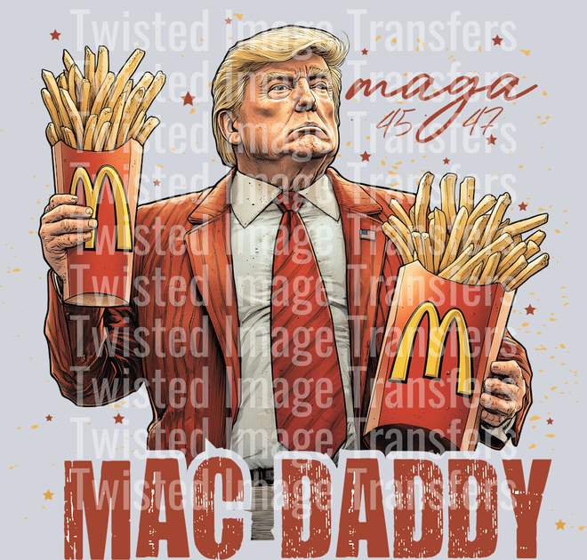 Mac Daddy Maga & Fries DTF (direct-to-film) Transfer – Twisted Image ...