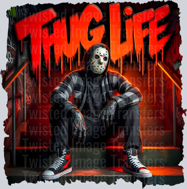 Halloween Thug Life DTF (direct-to-film) Transfer – Twisted Image Transfers