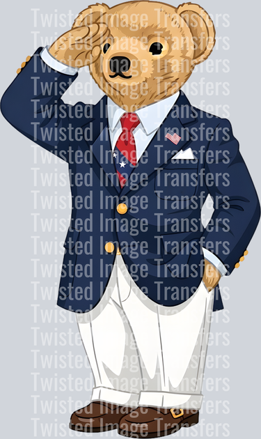 Salute Teddy Bear – Twisted Image Transfers