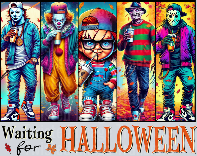 Thugs Sipping Waiting For Halloween DTF (direct-to-film) Transfer ...