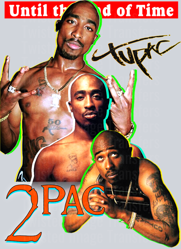 Tupac Until the end of Time Throwing Signs – Twisted Image Transfers