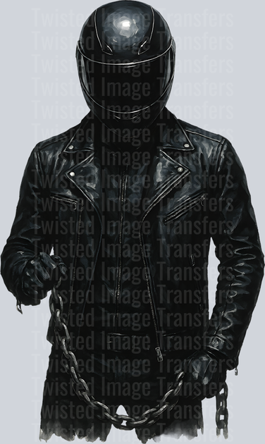 Biker & Chain DTF (direct-to-film) Transfer – Twisted Image Transfers