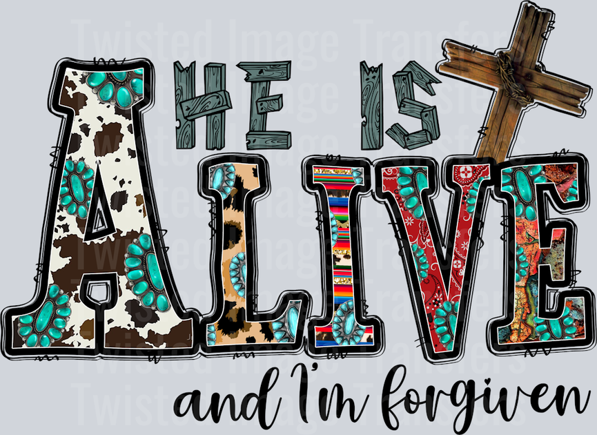 He is Alive – Twisted Image Transfers