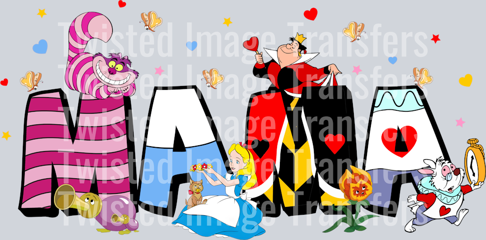 Alice Family Mama DTF (direct-to-film) Transfer – Twisted Image Transfers