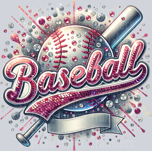 Baseball Bat & Drops Of Maroon DTF (direct-to-film) Transfers – Twisted ...