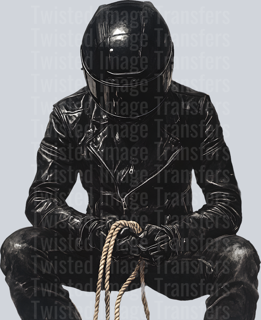 Biker Holding Rope DTF (direct-to-film) Transfer – Twisted Image Transfers
