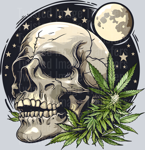 Skull 420 2 DTF (direct-to-film) Transfer – Twisted Image Transfers