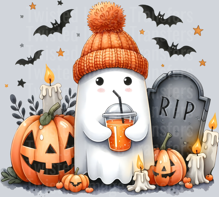 Rip Ghost Halloween DTF (direct-to-film) Transfer – Twisted Image Transfers