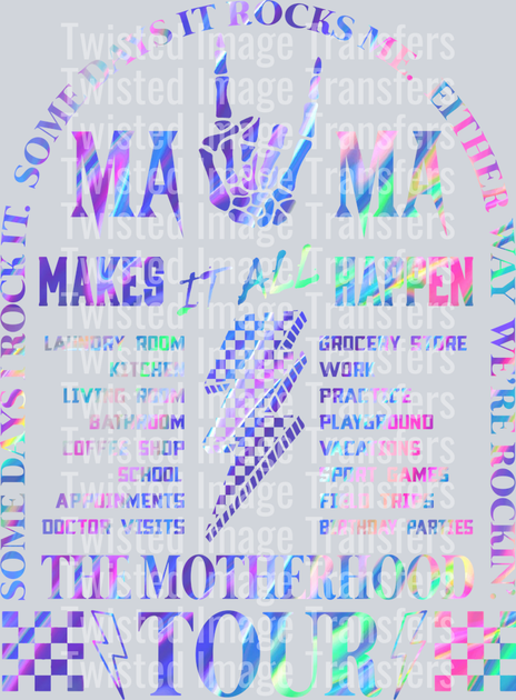 Mama Makes it Happen Back DTF (direct-to-film) Transfer – Twisted Image ...