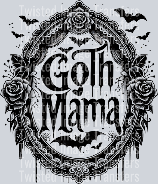 Goth Mama Black Color Drip DTF (direct-to-film) Transfer – Twisted ...