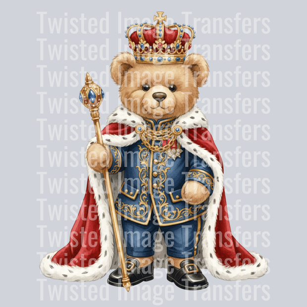 Royal Teddy Bear DTF (direct-to-film) Transfer – Twisted Image Transfers