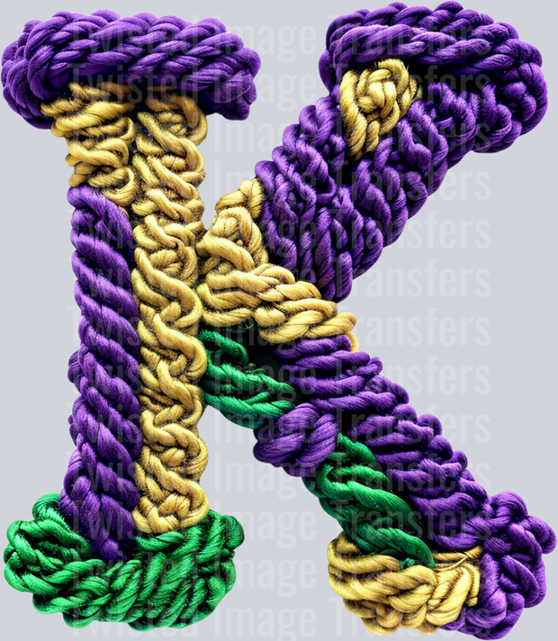 K Mardi Gras Faux Yarn DTF (direct-to-film) Transfer – Twisted Image ...