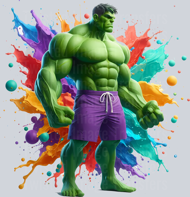 Green Hulk Color Drip – Twisted Image Transfers