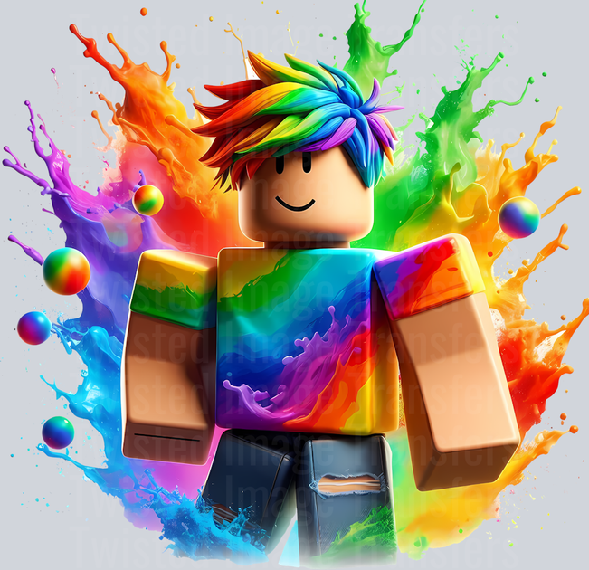 Rainbow Hair Roblox Color Drip – Twisted Image Transfers