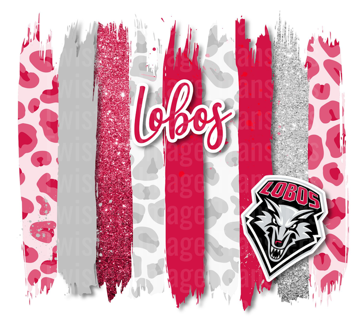 Lobos Paint Strokes(1) 20 oz Skinny Straight Tumbler Wrap – Twisted ...