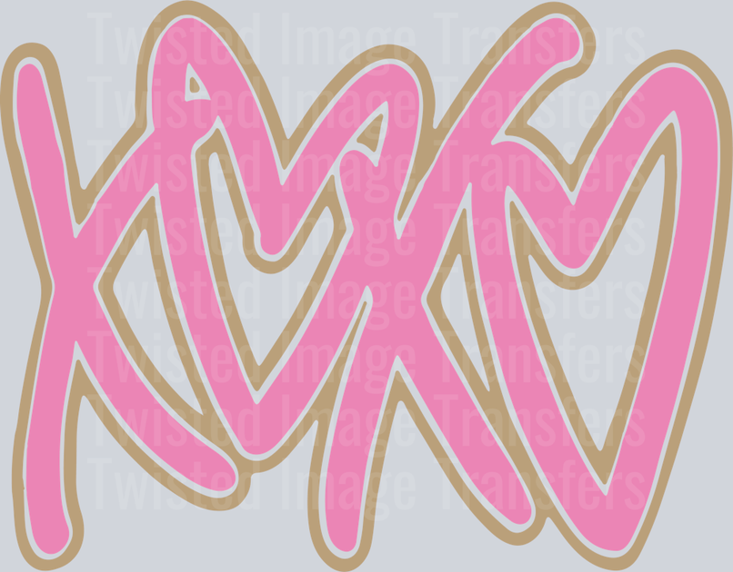 Pink Cursive XOXO – Twisted Image Transfers