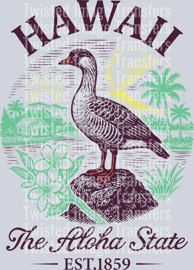 Hawaii The Aloha State DTF (direct-to-film) Transfer – Twisted Image ...