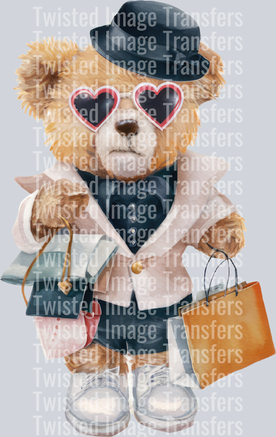 Dressed up Teddy Bear DTF (direct-to-film) Transfer – Twisted Image ...