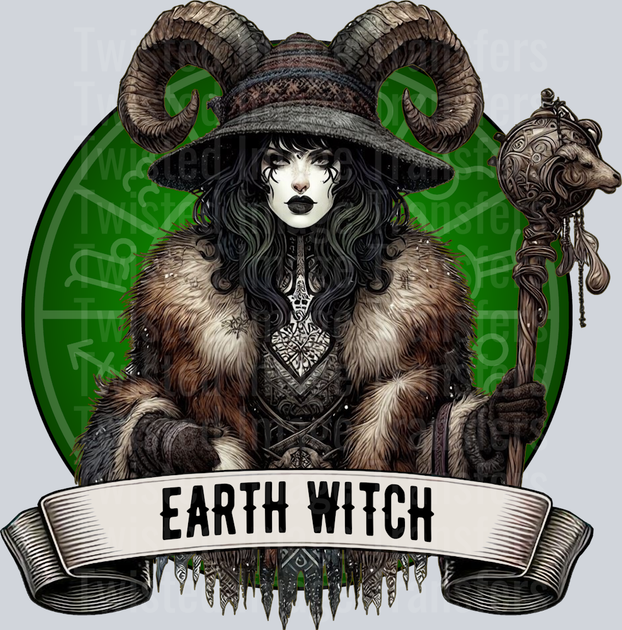 Halloween Earth Witch DTF (direct-to-film) Transfer – Twisted Image ...