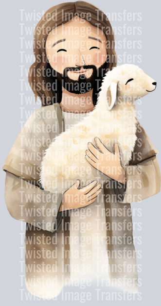True Story Easter Primitive Holding Animal DTF (direct-to-film ...