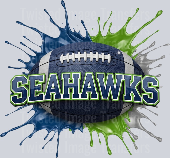 Seahawk Football Color Splash – Twisted Image Transfers