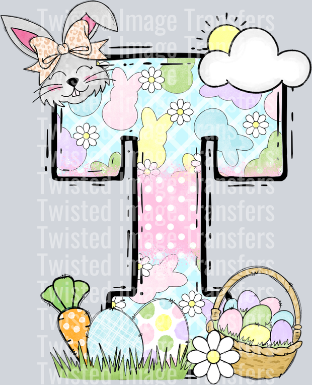 T Easter Letter – Twisted Image Transfers