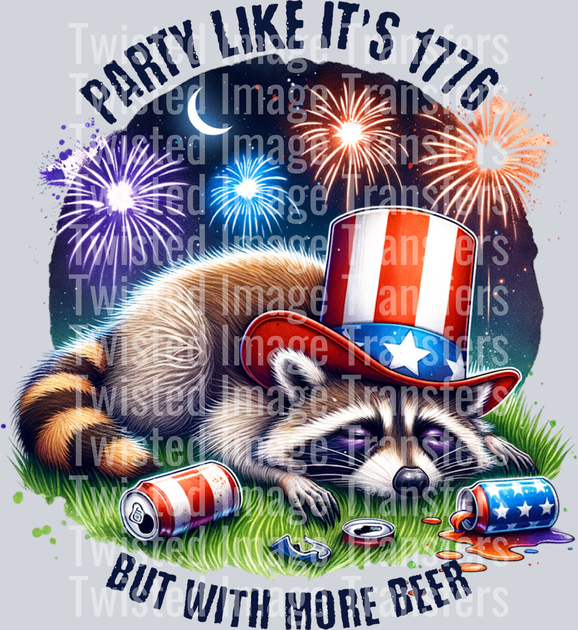 PARTY LIKE ITS 1776 BUT WITH MORE BEER PNG DTF (direct-to-film ...