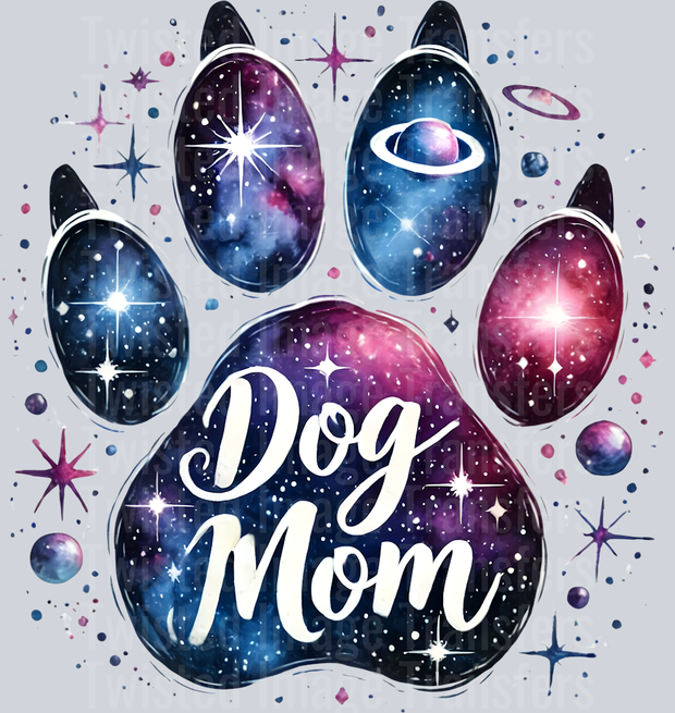 Dog Mom Universe Paw – Twisted Image Transfers