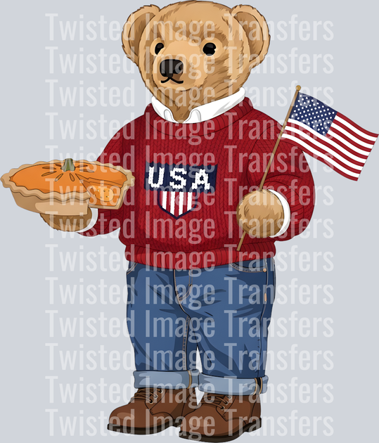 Teddy Bear & Pie – Twisted Image Transfers
