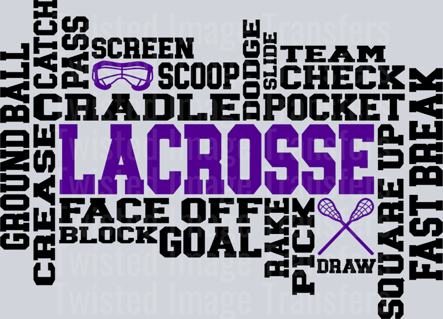 Lacrosse FEMALE Word Art – Twisted Image Transfers