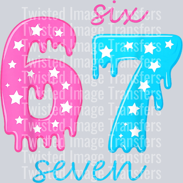 67 Ice Cream Drip & Stars DTF (direct-to-film) Transfer – Twisted Image ...