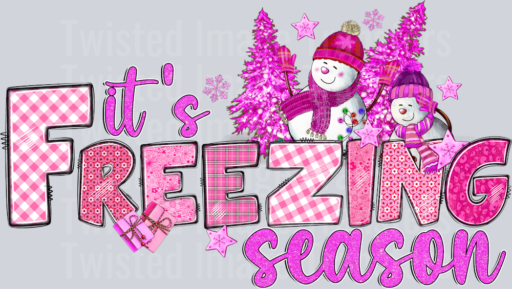 Pink Freezing Season Min DTF (direct-to-film) Transfers – Twisted Image ...