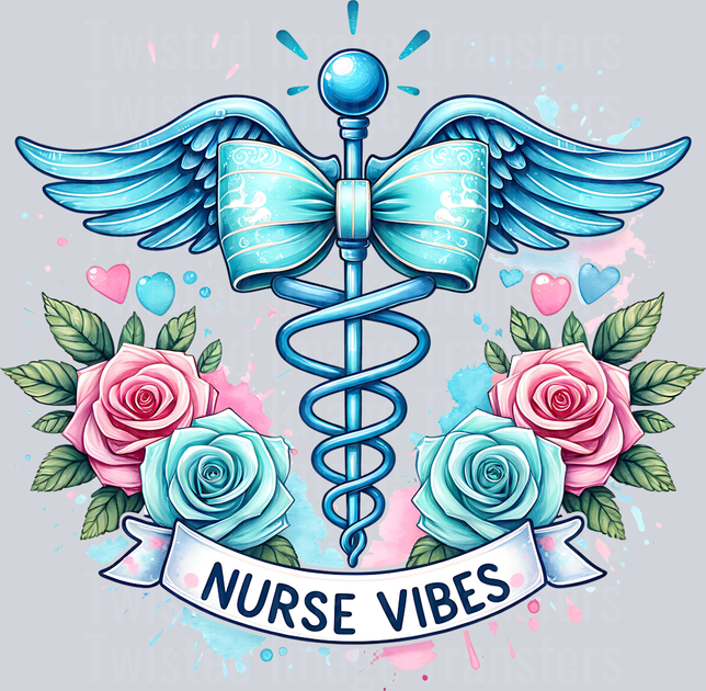 NURSE VIBES PNG – Twisted Image Transfers