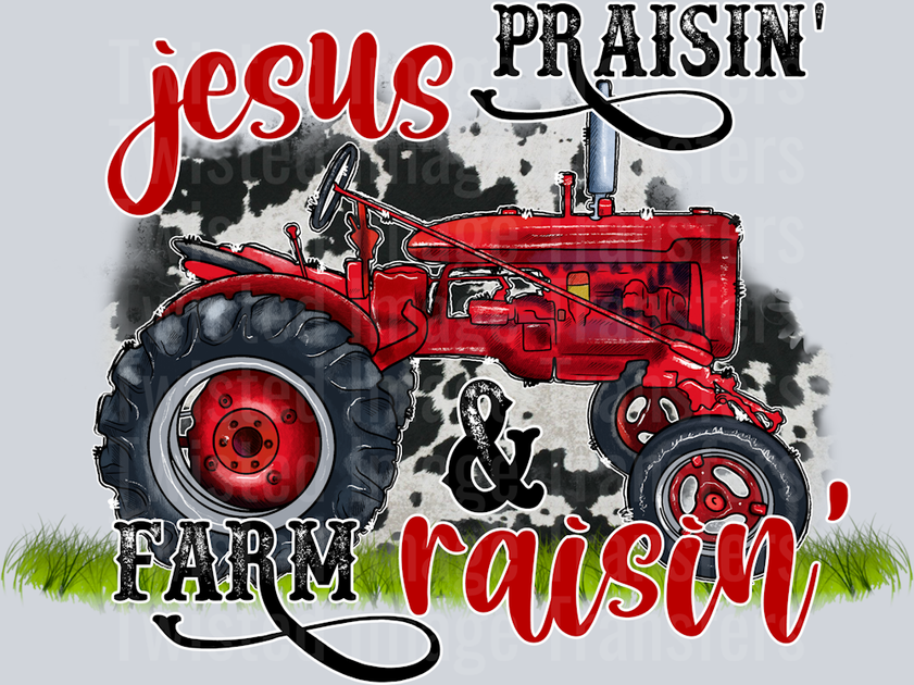 Jesus & Farm Tractor – Twisted Image Transfers