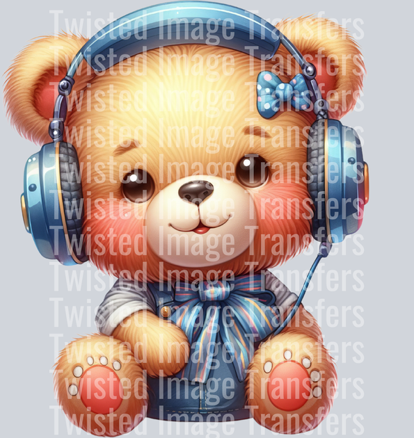 Teddy Bear Sitting DTF (direct-to-film) Transfer – Twisted Image Transfers