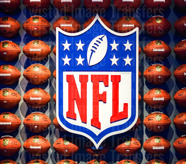 NFL Footballs 20 oz Skinny Straight Tumbler Wrap – Twisted Image Transfers