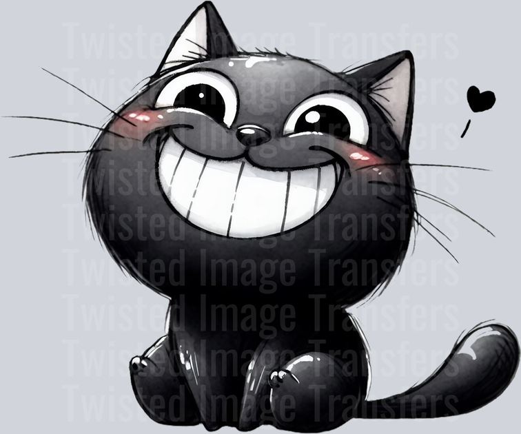 Cute Black Cat 9 Halloween DTF (direct-to-film) Transfer – Twisted ...